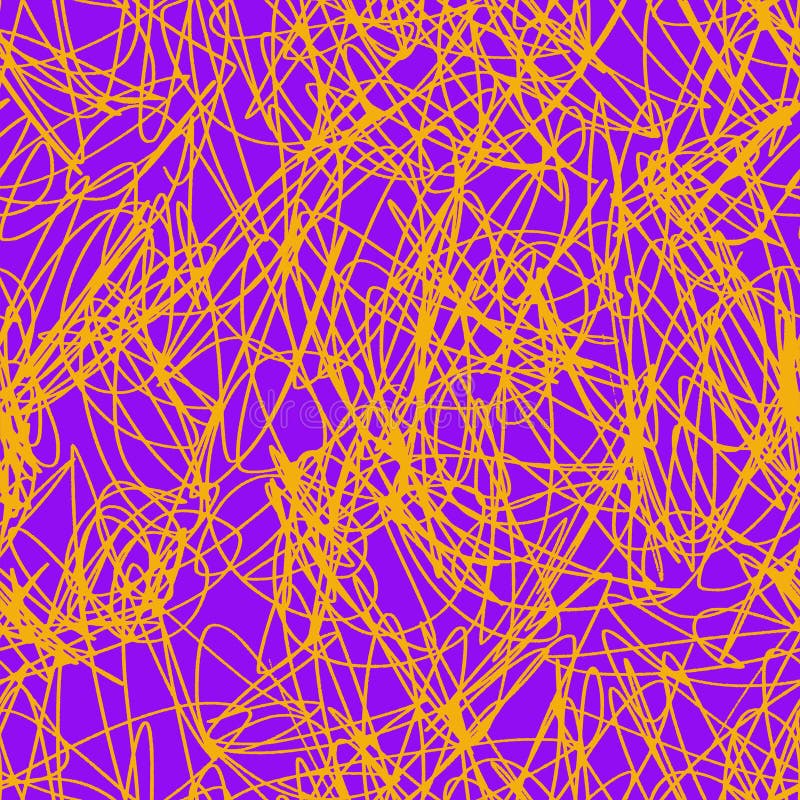 Abstract Hand Drawing Seamless Pattern Stock Vector Illustration Of