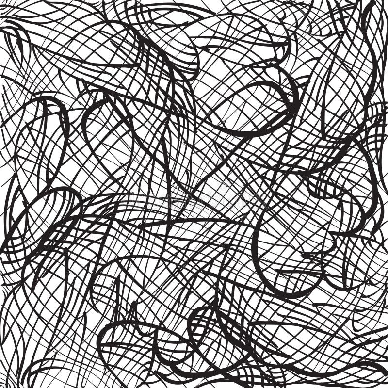 Abstract Hand Drawn Backgroun Stock Vector - Illustration of black ...