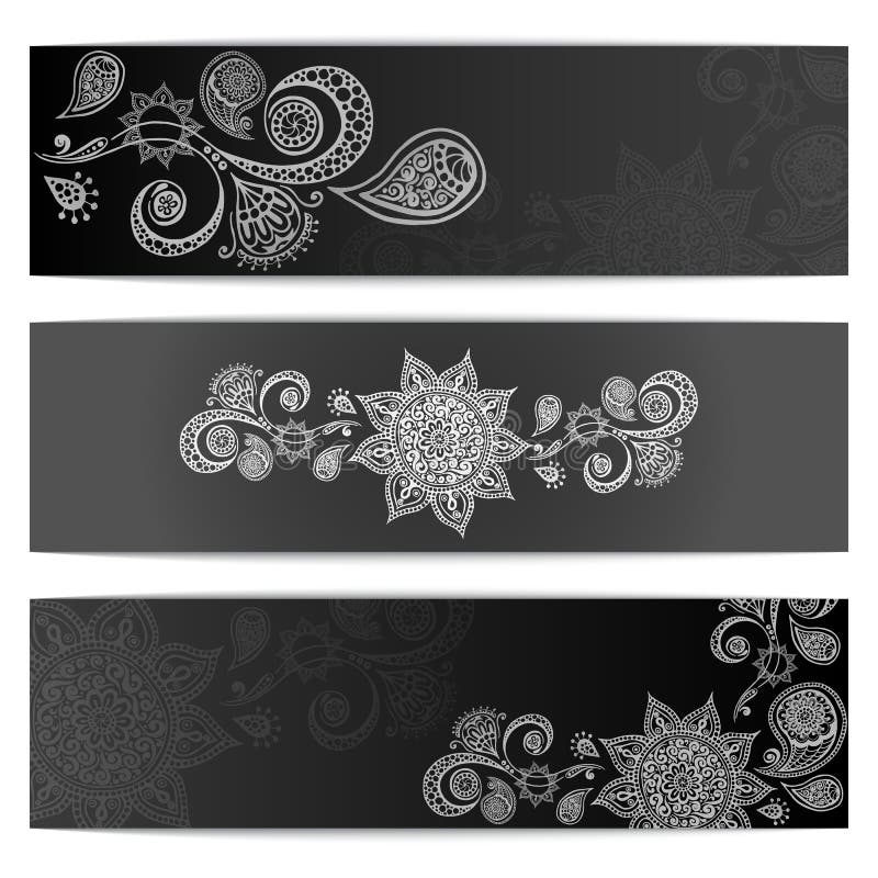 Abstract Vector Ethnic Pattern Card Set. Template Frame Design. Stock ...