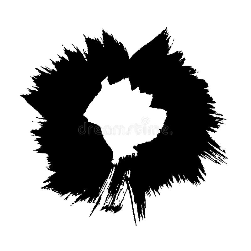 Abstract Hand Drawn Ink Dry Brush Frames Set. Vector Illustration ... Abstract Hand Drawn Ink Dry Brush Frames Set. Vector Illustration ...
