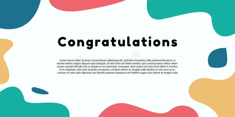 Abstract Hand Drawn Organic Shape with Editable Text Celebrate ...