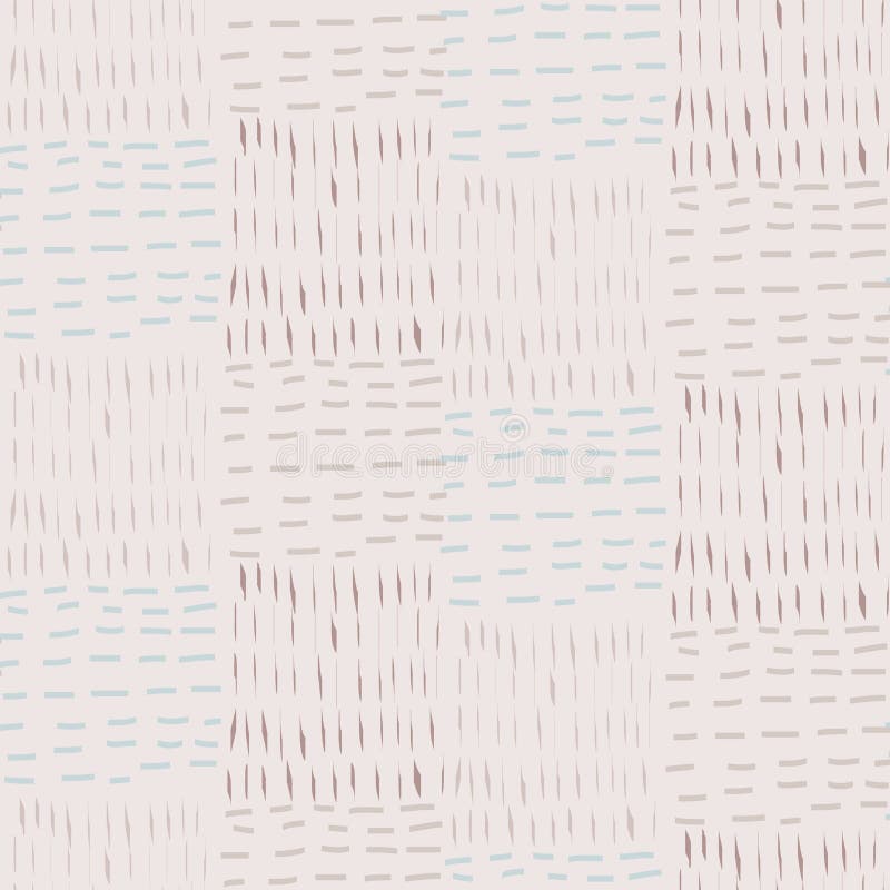 Abstract Hand-drawn Seamless Pattern in Soft Color Stock Illustration ...