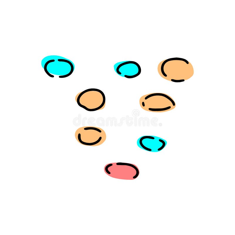 Abstract Hand Drawn Shape. Doodle Form. Vector Illustration. Stock ...