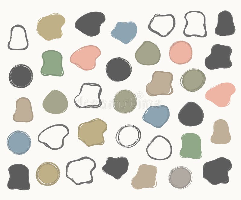 Abstract Hand Drawn Shapes stock vector. Illustration of color - 285412902