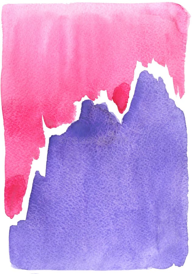 Abstract Hand-drawn Watercolor Blotch Stock Illustration - Illustration ...