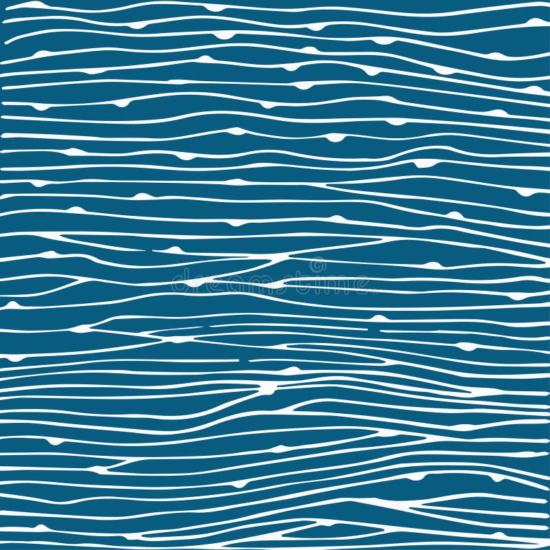 Abstract Hand-drawn Wave Patterns. Stock Illustration - Illustration of ...