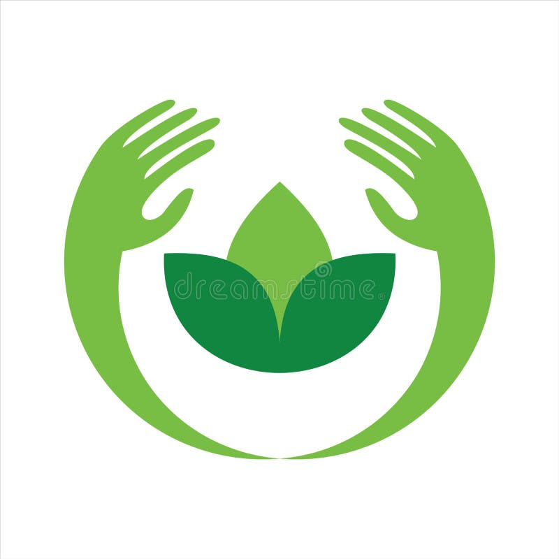 Save Nature Logo Leaf Wellness Earth Ecology Plant Green Symbol Vector ...