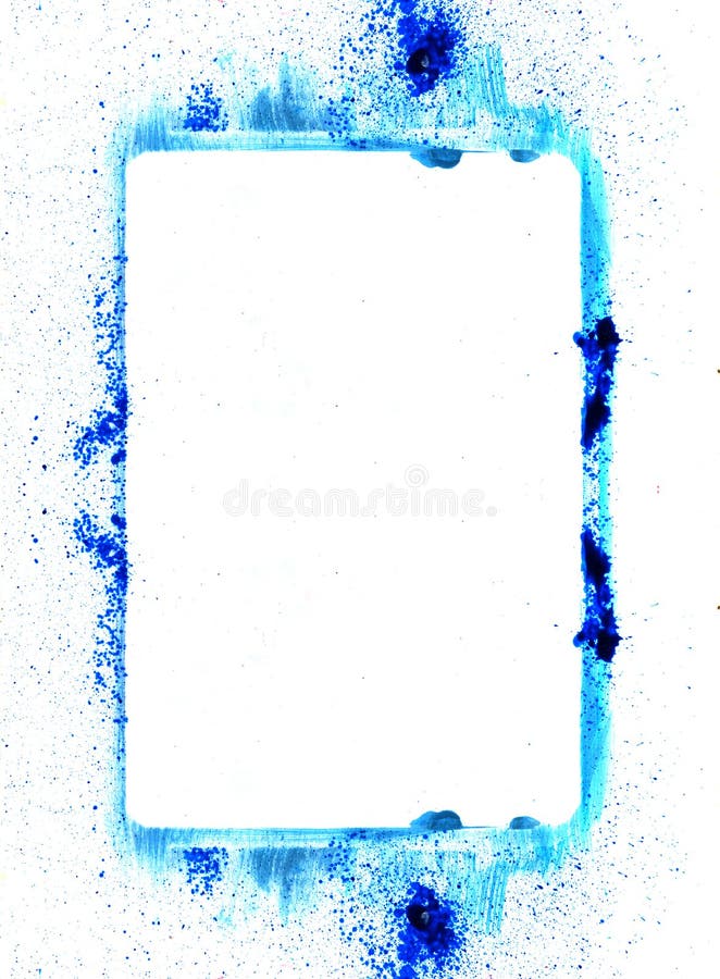 Abstract Hand Painted Artistic Background. Watercolor Splash Frame ...