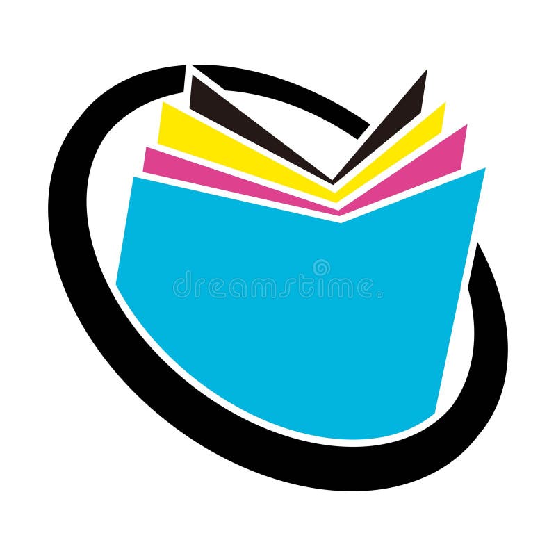 Book Inside Ring Logo Design Template 1 Stock Vector - Illustration of ...