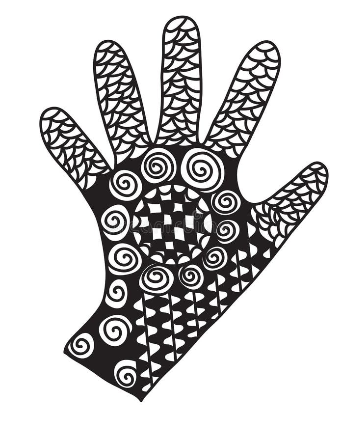Abstract Hand stock vector. Illustration of abstract - 53456315