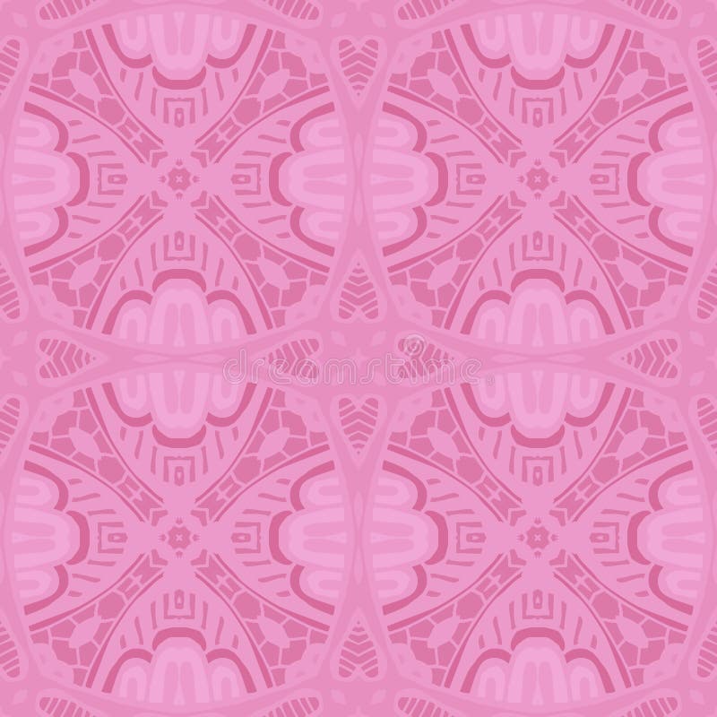 Abstract Handdrawn Pink Pattern Vector Stock Vector - Illustration of ...