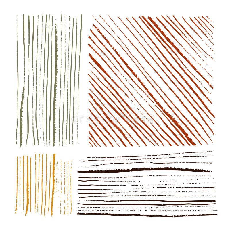 Abstract Handmade Graphic Elements Isolated on White, for Decoration ...