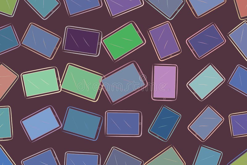 Abstract Handphone or Mobilephone Generative Art Background. Drawing ...