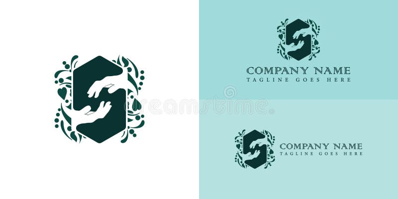 Abstract Hands As Initial Letter S Logo Vector. ?S Letter Logo Design ...