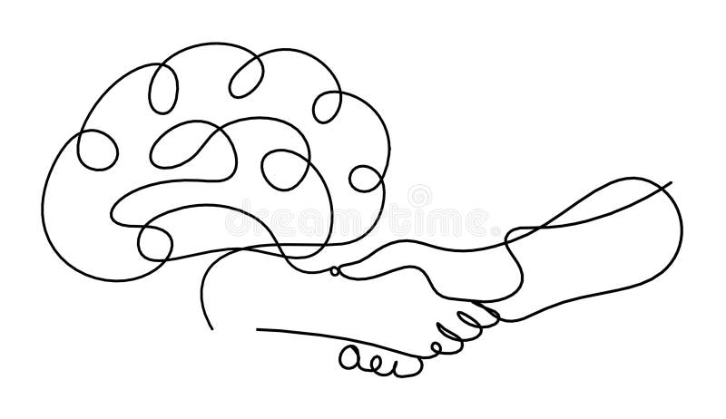 Handshake Simple Line Drawing Stock Illustrations – 440 Handshake ...