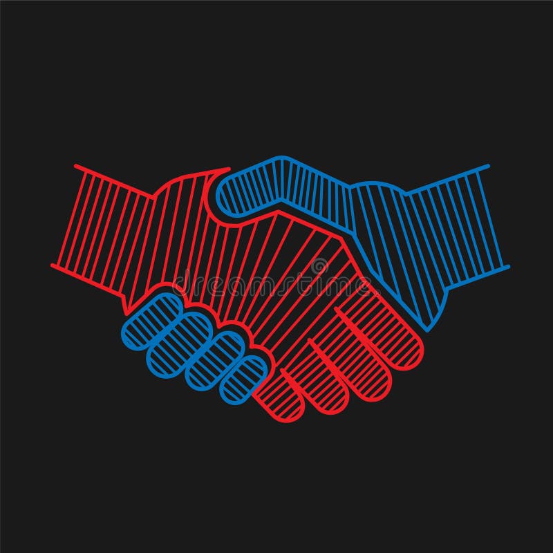 Abstract Handshake for Concept of Partnership Stock Vector ...