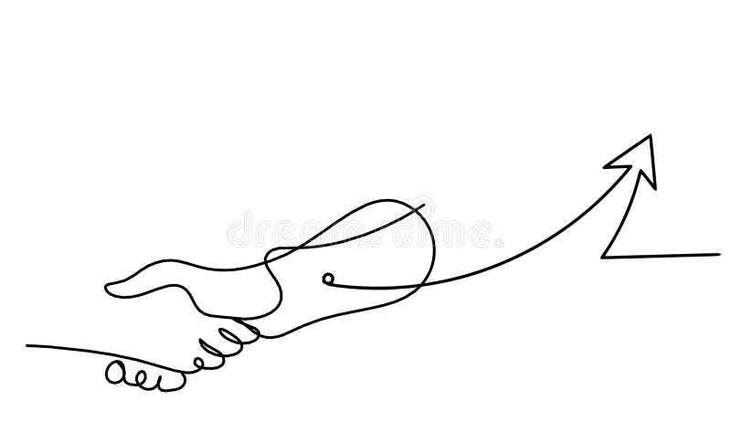 Handshake Simple Line Drawing Stock Illustrations – 440 Handshake ...
