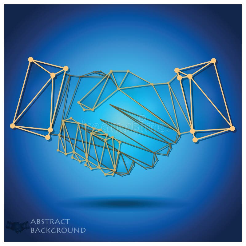 Abstract handshake stock illustration. Illustration of idea - 34193718