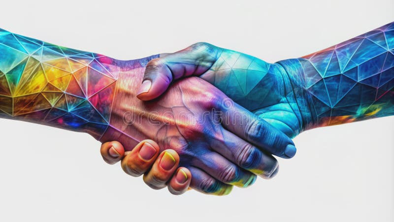 Abstract Handshake Graphic a Visual Symbol of Trust Partnership and ...