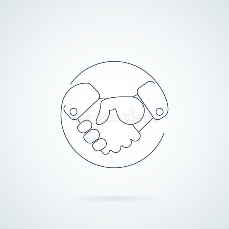 Abstract Handshake and Globe Stock Vector - Illustration of handshake ...