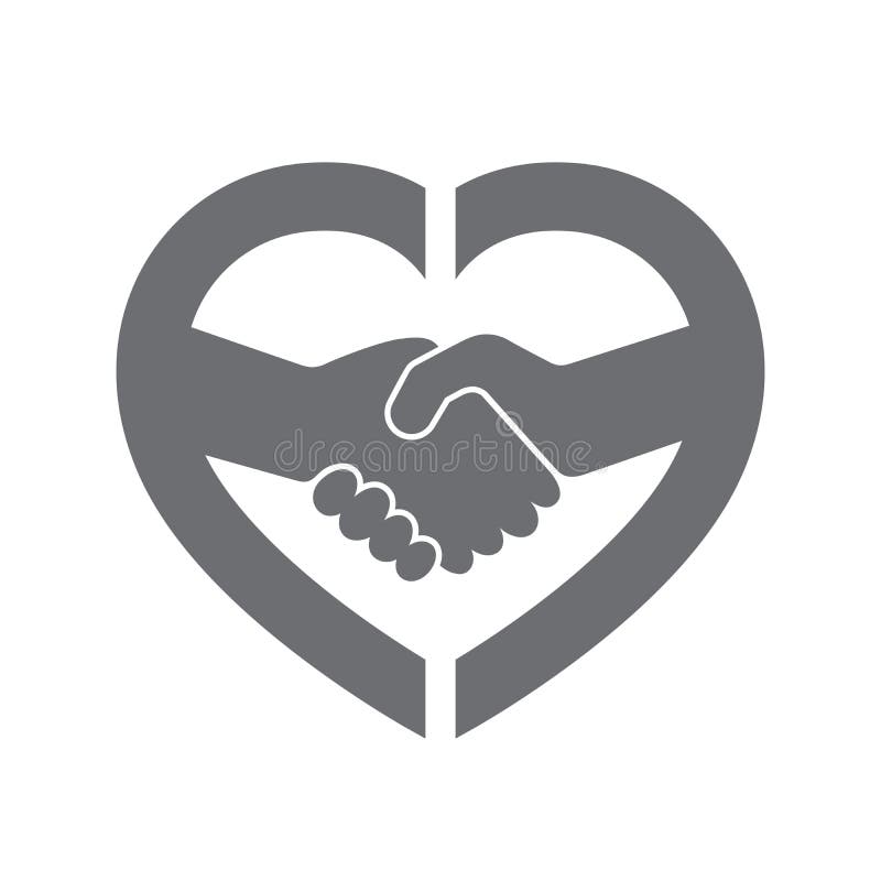 Gray Handshake Icon White Background Vector Stock Illustrations – 240 ...