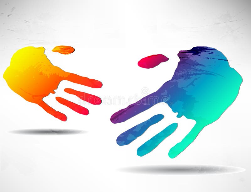 Abstract handshake stock illustration. Illustration of concepts - 45060490