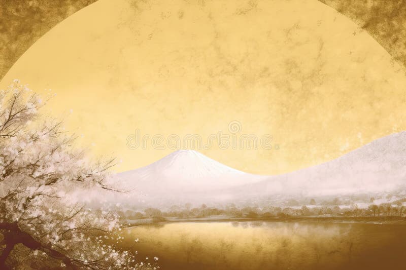Abstract Handwriting Background Gold Wave-like Stock Illustration ...