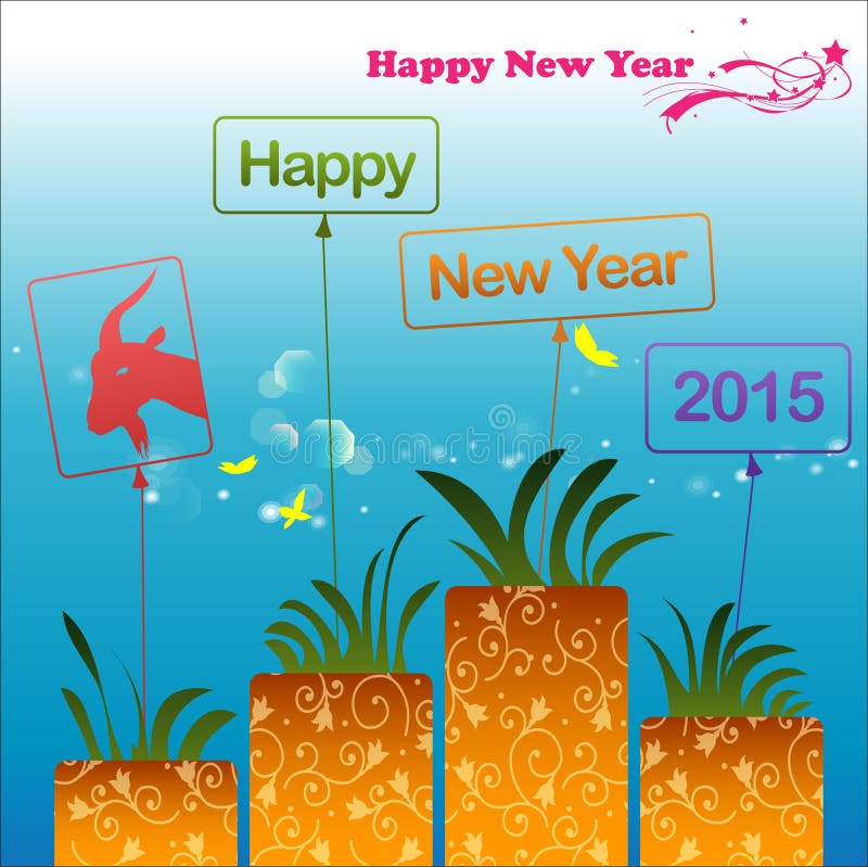 Abstract Of Happy New Year 2015 Stock Vector Illustration Of Holiday