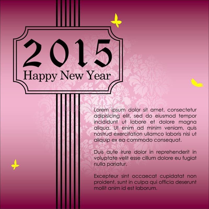 Abstract Of Happy New Year 2015 Stock Vector Illustration Of