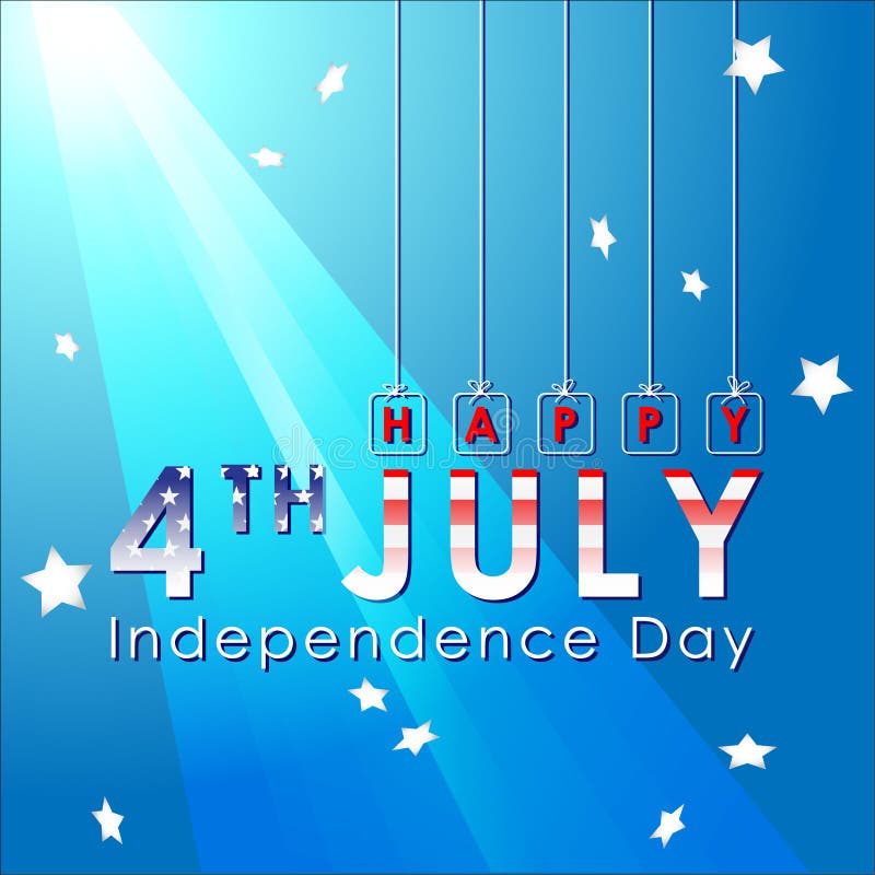Abstract Happy 4th of July. Stock Vector - Illustration of award ...