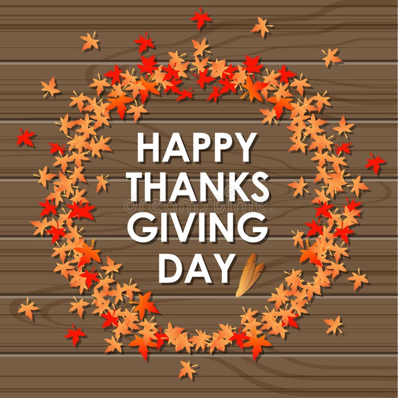 Abstract of Happy Thanksgiving Day. Stock Vector - Illustration of ...