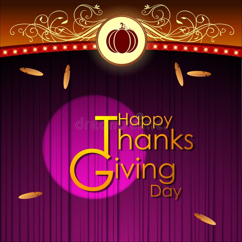Abstract of Happy Thanksgiving Day. Stock Vector - Illustration of give ...