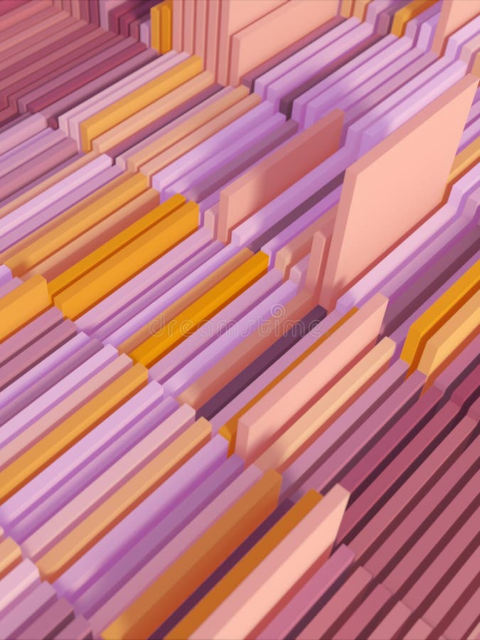 Abstract Hardware Stacks. Modern Concept Background. 3d Rendering ...