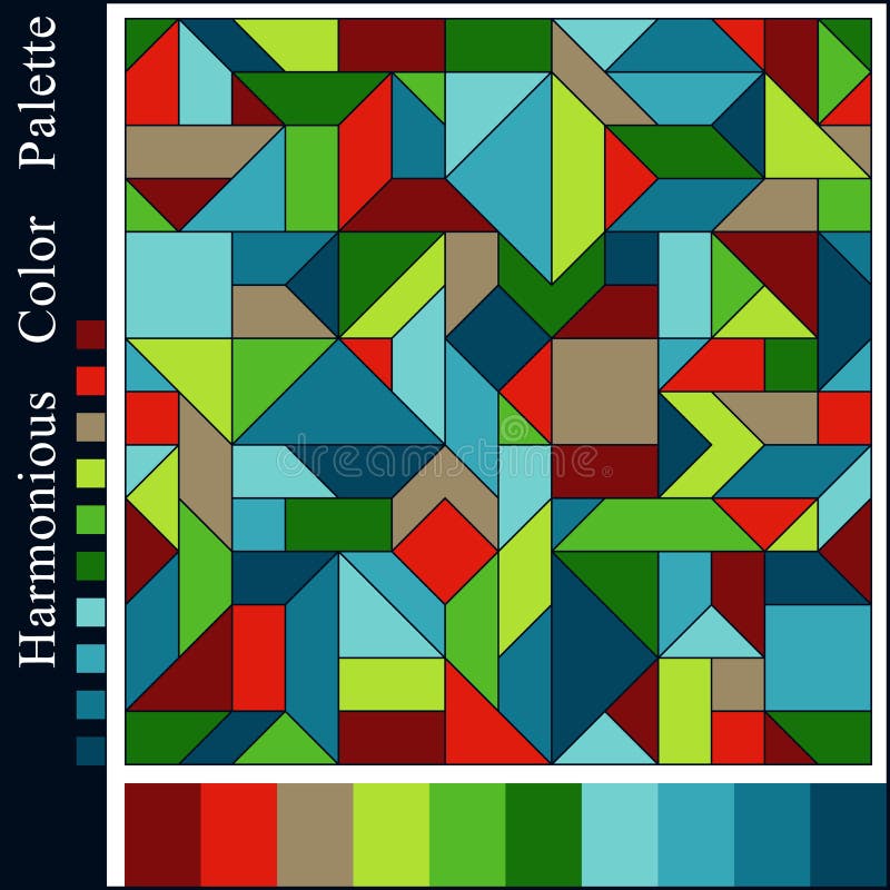 Harmonious Color Palettes for Design Stock Vector - Illustration of ...