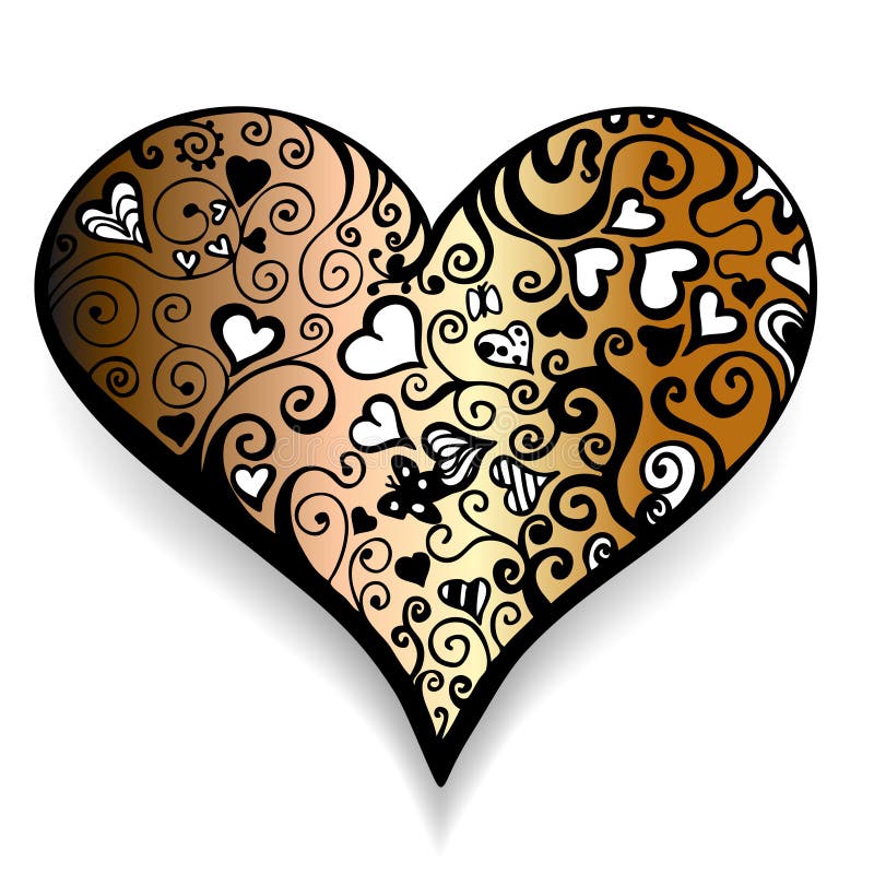 Abstract hart stock illustratie. Illustration of elementen - 12356671