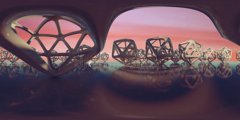 Abstract HDRI Environment Map, Spherical Panorama Background, Light ...