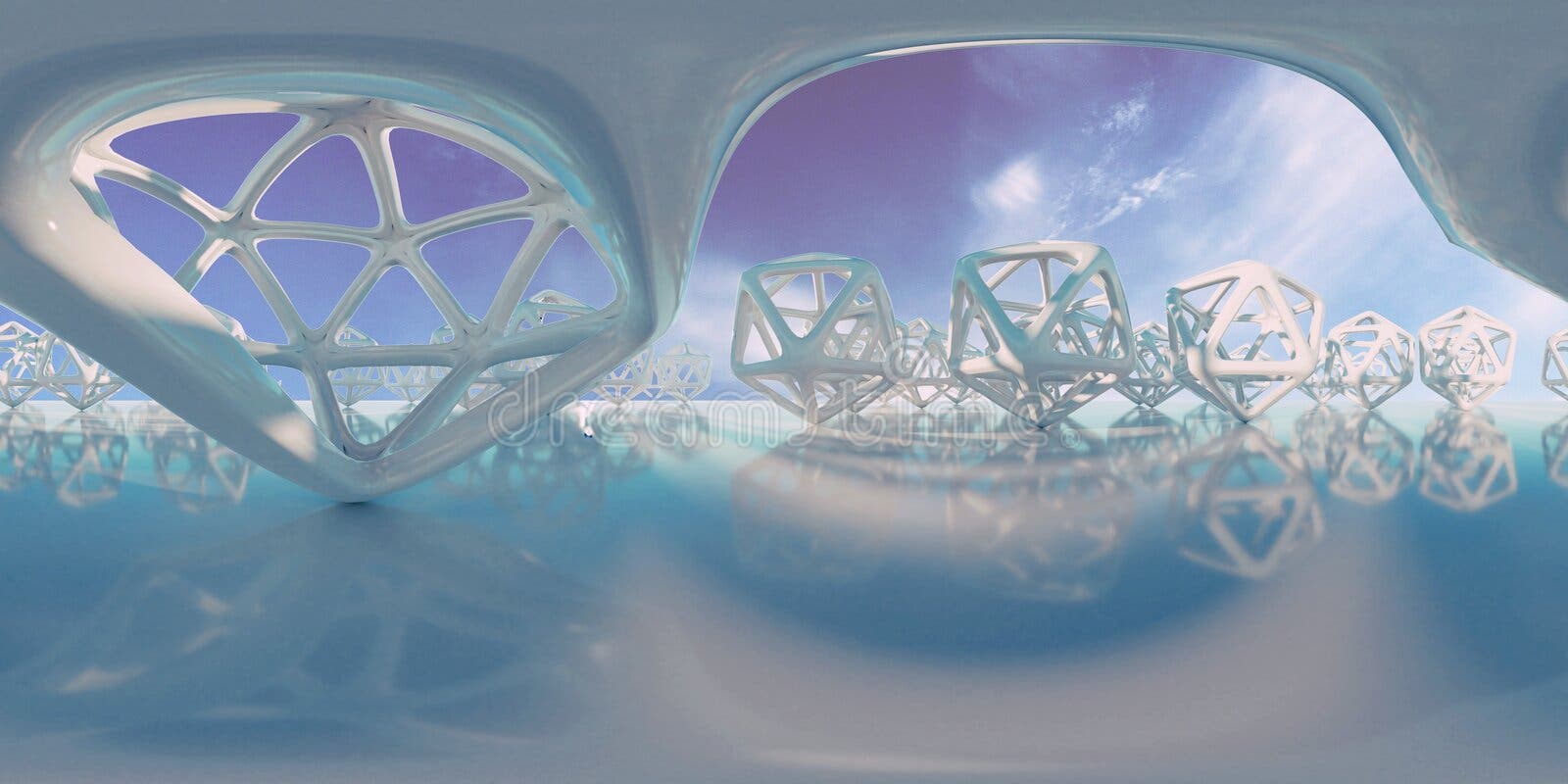 HDRI Environment Map, Abstract Spherical Panorama Background, Interior ...