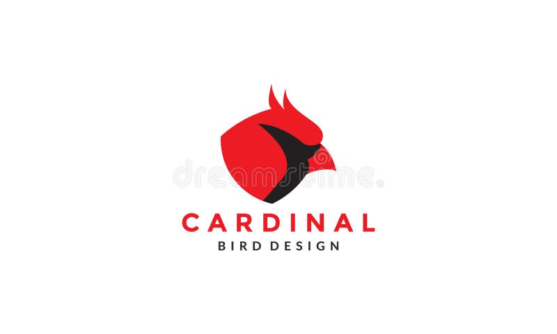 Abstract Head Bird Cardinal Logo Vector Icon Illustration Design Stock ...