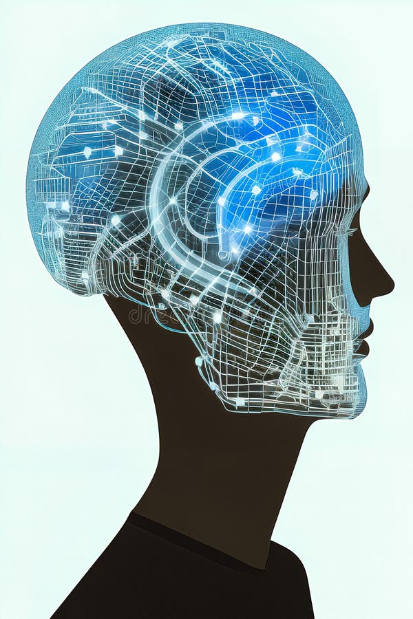 Human brain anatomy stock illustration. Illustration of evolution ...
