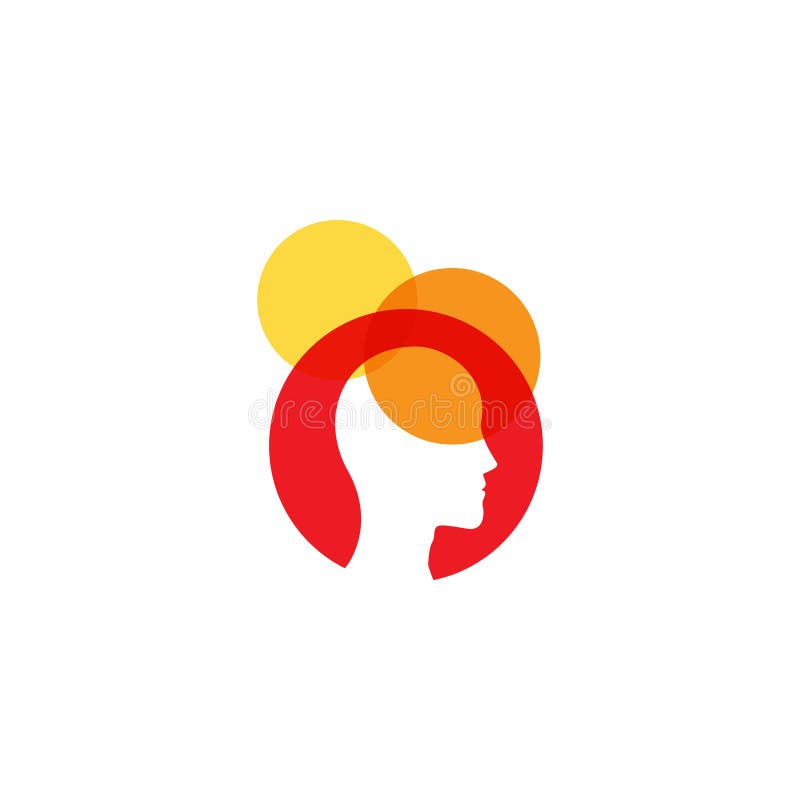 Abstract Head Man Red with Circle Logo Symbol Icon Vector Graphic ...