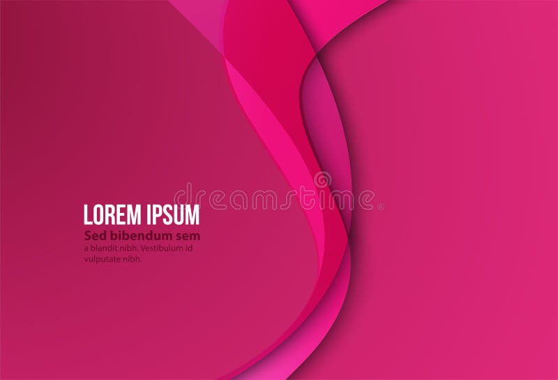 Abstract Header Blue Pink Orange Wave Vector Design. Stock Vector ...