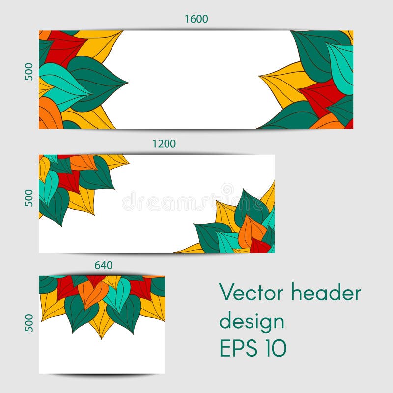 Abstract header design stock illustration. Illustration of form - 72541410