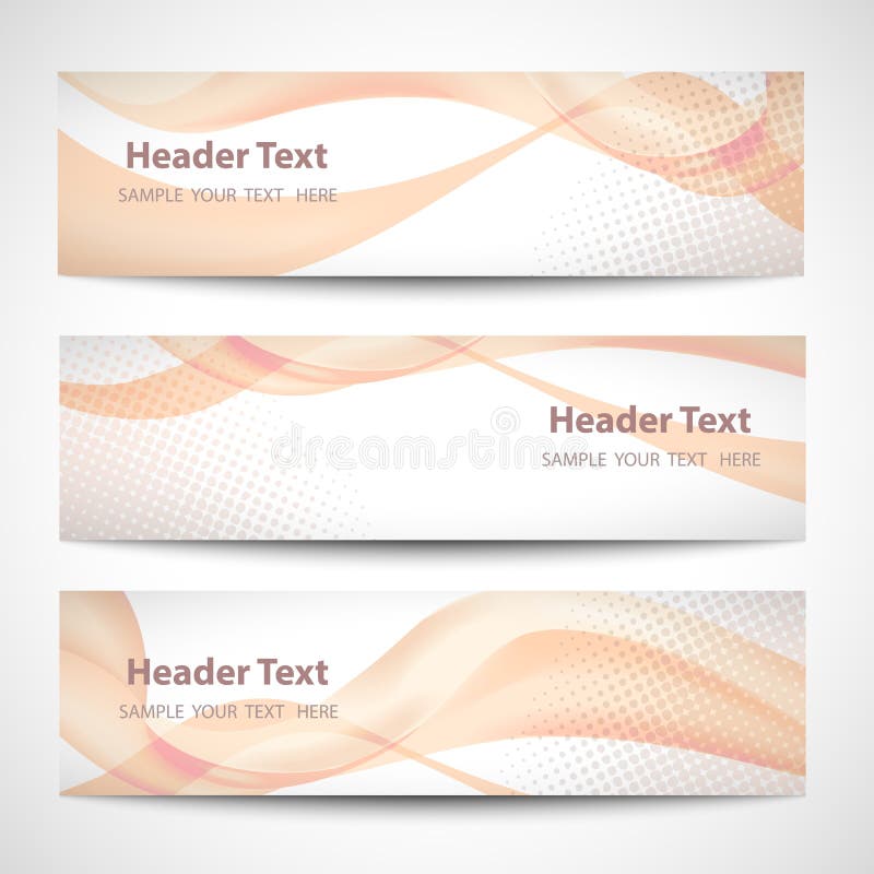 Abstract Header Blue Wave White Vector Design Stock Vector ...