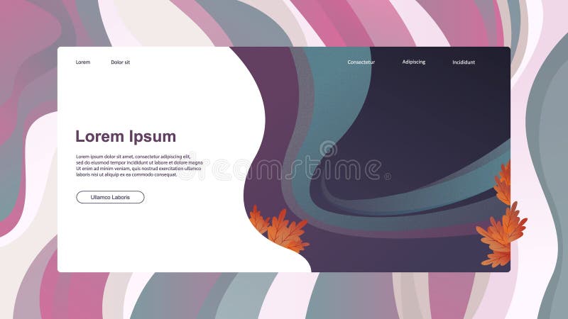 Abstract Header Website or Business with Lorem Ipsum Stock Vector ...