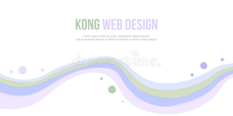 Abstract Header Website Wave and Bubble Design Stock Vector ...