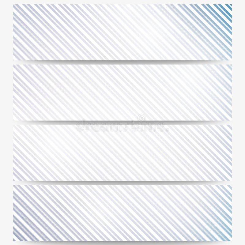 Abstract Headers Set, Wave Vector Design Stock Vector - Illustration of ...
