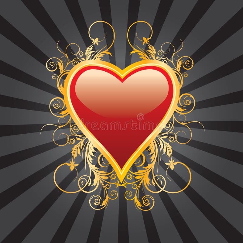 Abstract heart stock vector. Illustration of ornament - 17967993