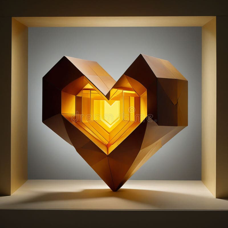 Abstract heart in heart stock illustration. Illustration of holiday ...