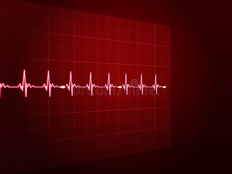 Abstract Heart Beats Cardiogram. EPS 10 Stock Vector - Illustration of ...