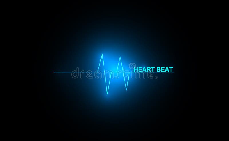Abstract Heart Beats Cardiogram Stock Vector - Illustration of line ...